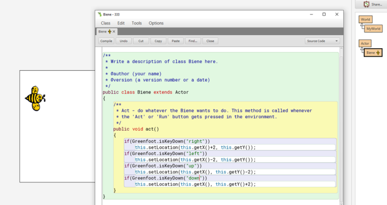 🥇 Mit Greenfoot programmieren lernen für Kinder Play&Code
