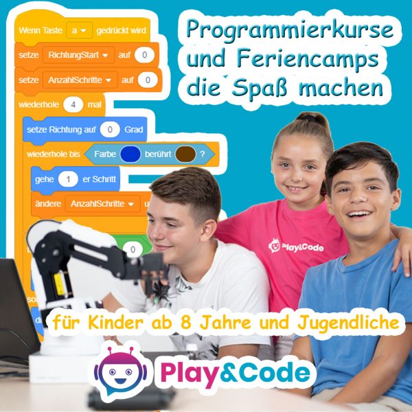 Play&Code | Programmieren für Kinder | Online-Kurse